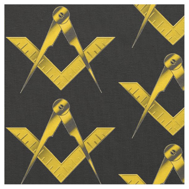 Masonic symbol fabric | Zazzle