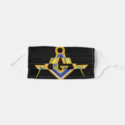 The symbol of the Freemason Adult Cloth Face Mask | Zazzle