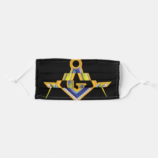 The symbol of the Freemason Adult Cloth Face Mask | Zazzle