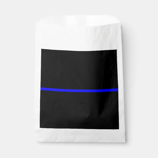 The Symbolic Thin Blue Line Concept Favor Bag | Zazzle