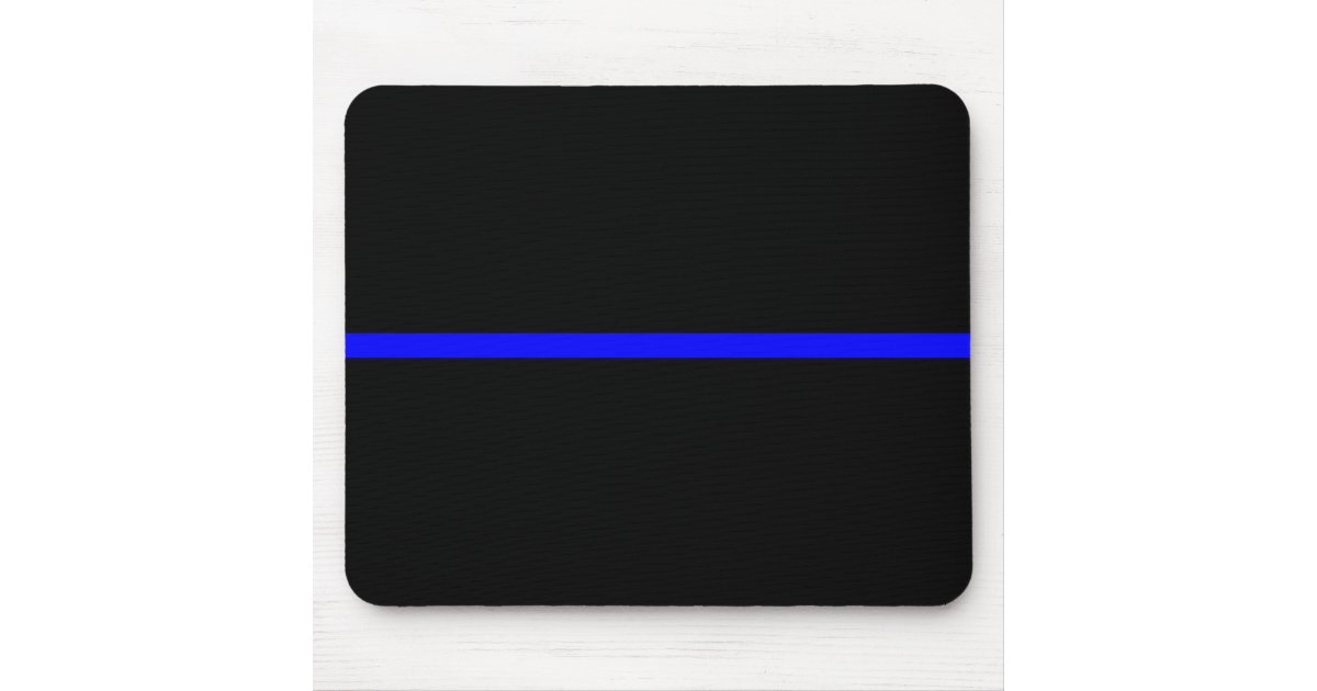 The Symbolic Thin Blue Line Decor Mouse Pad | Zazzle