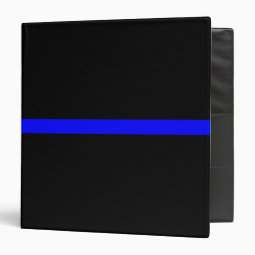 The Symbolic Thin Blue Line Graphic 3 Ring Binder | Zazzle