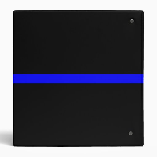 The Symbolic Thin Blue Line Graphic 3 Ring Binder | Zazzle