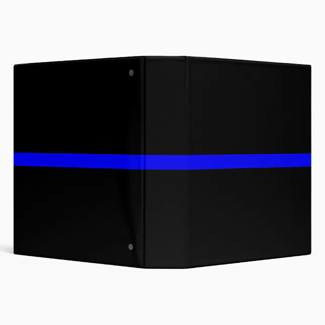 The Symbolic Thin Blue Line Graphic 3 Ring Binder | Zazzle
