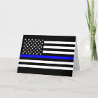 The Thin Blue Line Card | Zazzle.com