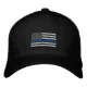 The Symbolic Thin Blue Line on US Flag Embroidered Baseball Cap | Zazzle