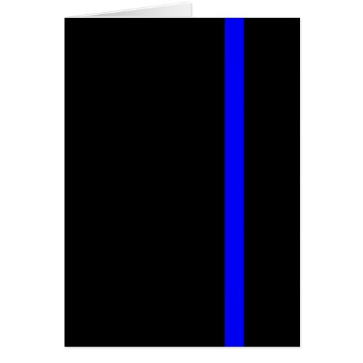 The Symbolic Thin Blue Line Vertical Card | Zazzle