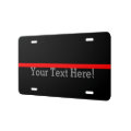 The Symbolic Thin Red Line Personalize This License Plate | Zazzle