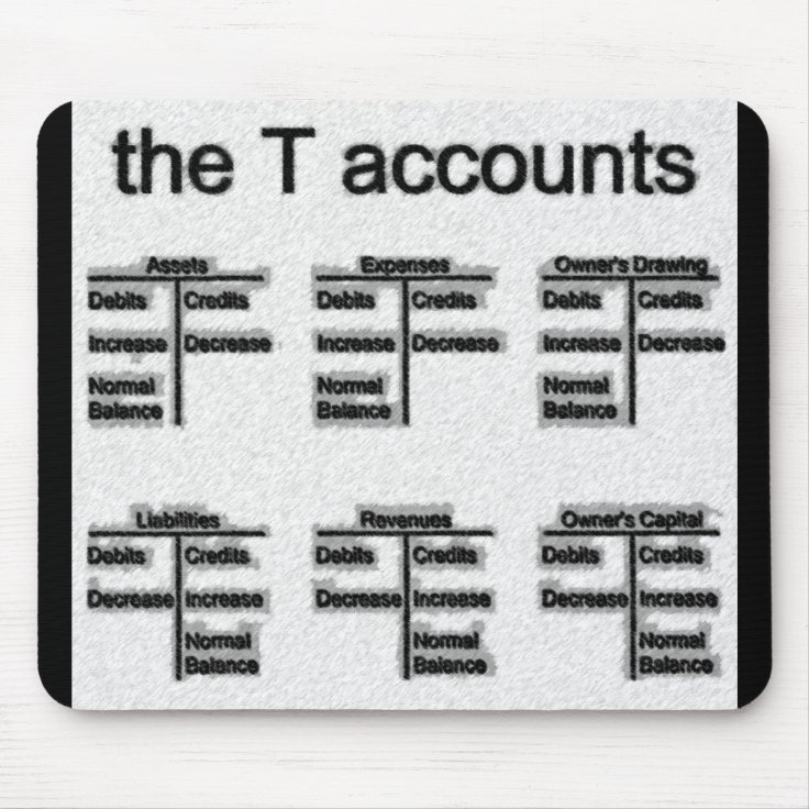 "The T Accounts" Mouse Pad | Zazzle