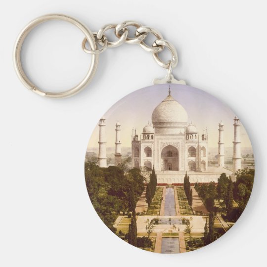 The Taj Mahal in Agra India Keychain | Zazzle.com