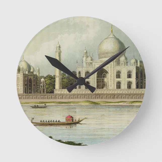 The Taj Mahal, Tomb of the Emperor Shah Jehan and Round Clock | Zazzle