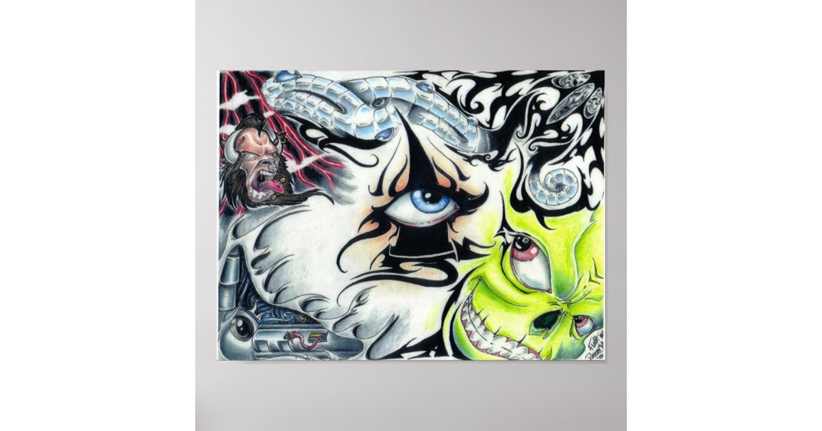 the tattoo flash poster | Zazzle