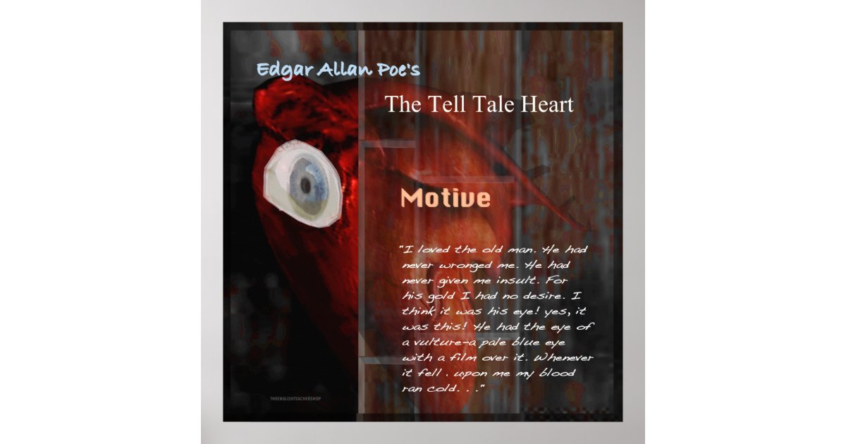 The Tell Tale Heart: Motive Poster | Zazzle
