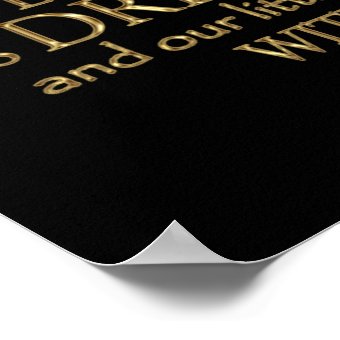 The Tempest Quote (Gold Version) Poster | Zazzle