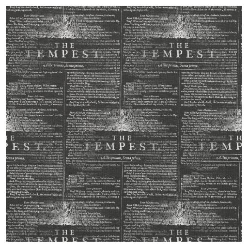 The Tempest Shakespeare Play Fabric | Zazzle