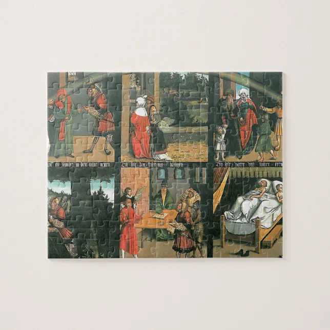 The Ten Commandments by Lucas Cranach the Elder Jigsaw Puzzle | Zazzle