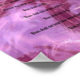 The Ten Commandments - Pink Glass Poster | Zazzle