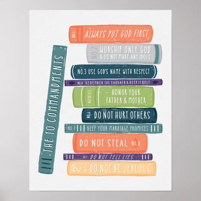The Ten Commandments Poster | Zazzle