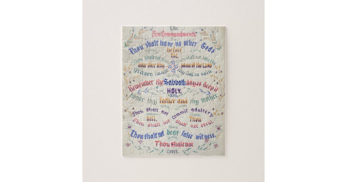 ''The Ten Commandments'' puzzle | Zazzle