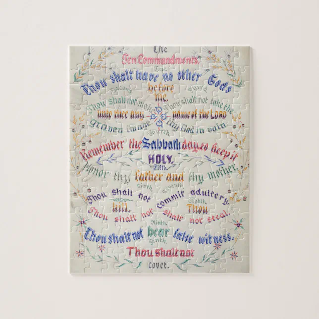 ''The Ten Commandments'' puzzle | Zazzle