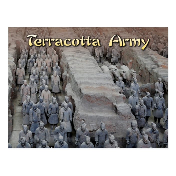The Terracotta Army of the first Emperor of China Postcard | Zazzle.com