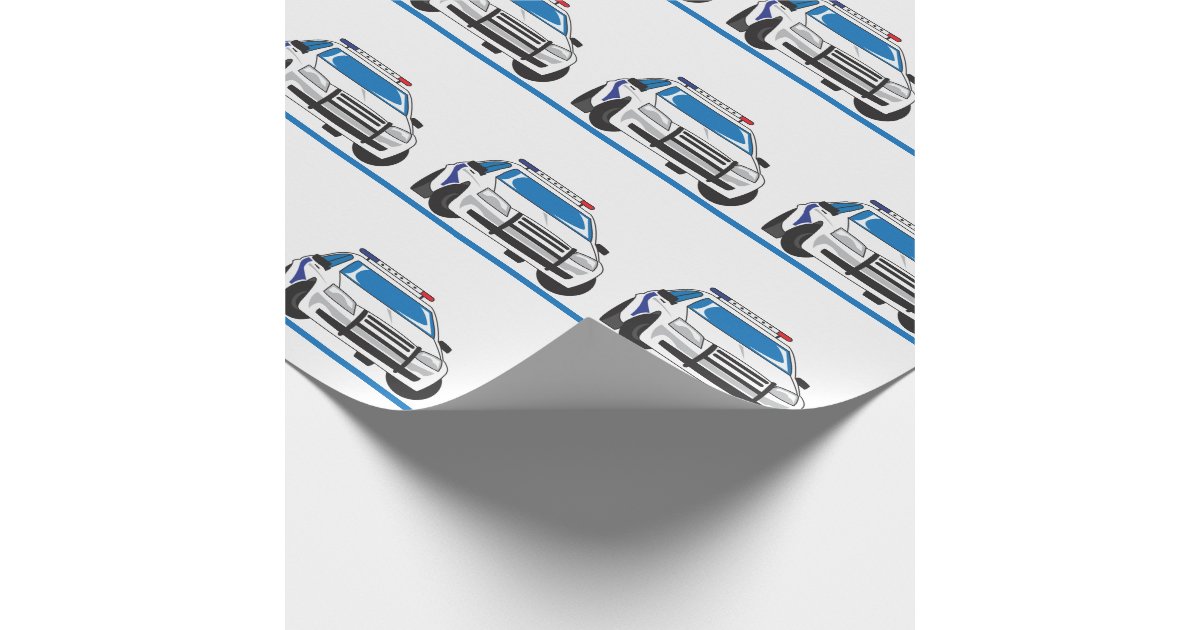 The Thin Blue Line Wrapping Paper | Zazzle
