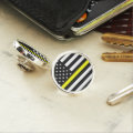 The Thin Gold Line Flag Lapel Pin | Zazzle
