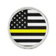 The Thin Gold Line Flag Lapel Pin | Zazzle