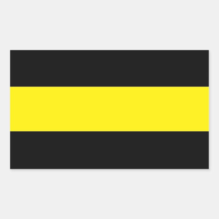 The Thin Gold Line Rectangular Sticker | Zazzle.com