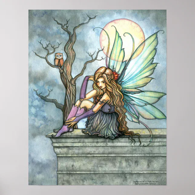 The Thinker Fairy Poster by Molly Harrison | Zazzle