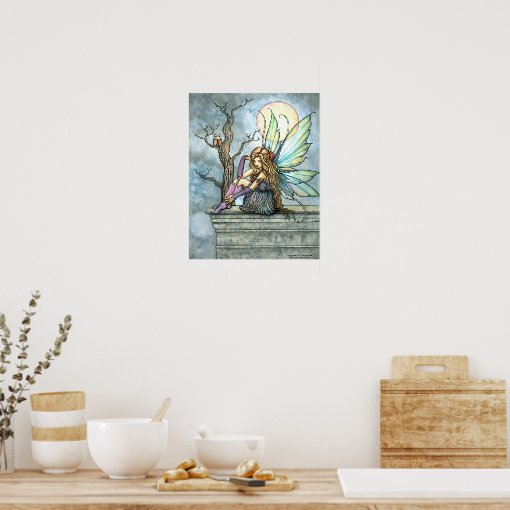 The Thinker Fairy Poster by Molly Harrison | Zazzle