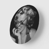 The Thinker Round Clock | Zazzle
