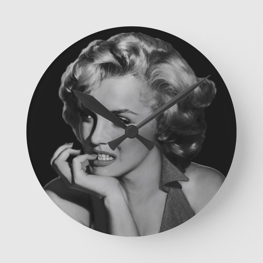 The Thinker Round Clock | Zazzle