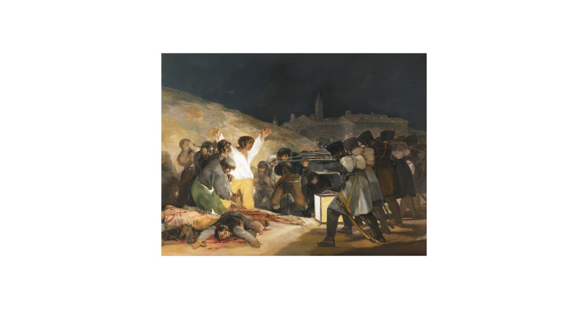 The Third of May 1808 by Francisco Goya Canvas Print | Zazzle