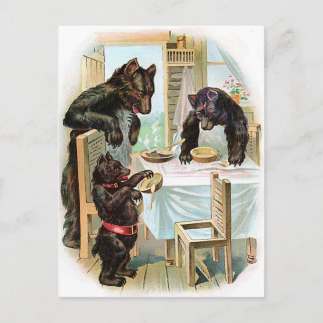 The Three Bears Postcard | Zazzle