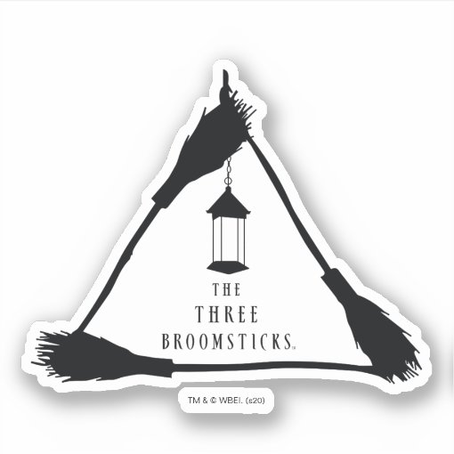 THE THREE BROOMSTICKS™ Logo Sticker | Zazzle