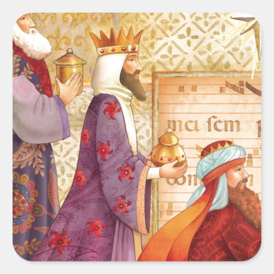 The Three kings Square Sticker | Zazzle.com