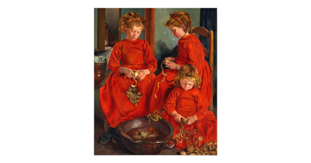 The Three Sisters by Leon Frederic Photo Print | Zazzle