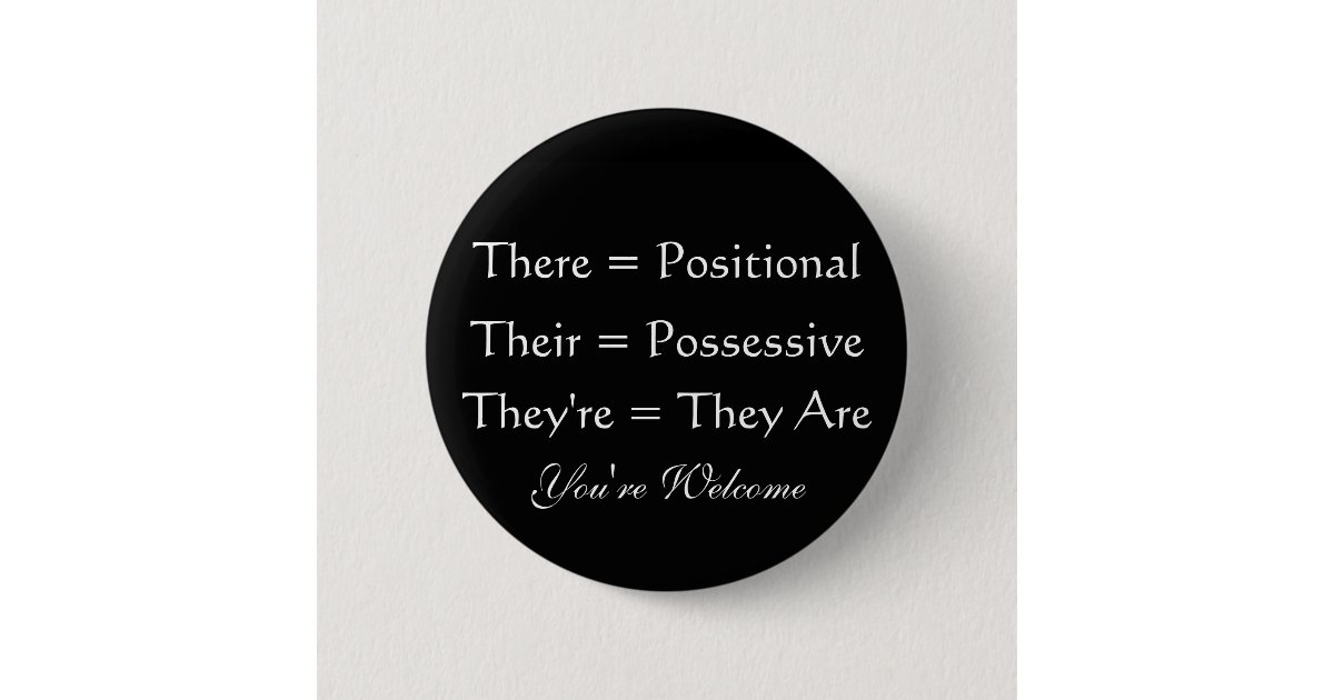 The Three 'There's Button | Zazzle