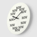 The time is now clock | Zazzle