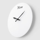 The Time is Now Clock | Zazzle