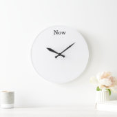 The Time is Now Clock | Zazzle