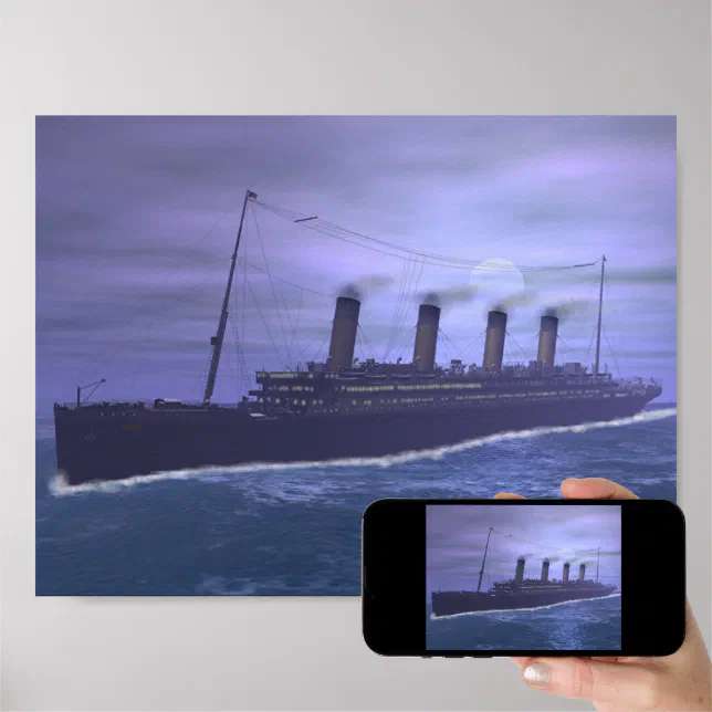 The Titanic Sails Into History Poster | Zazzle