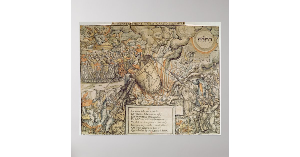 The Toppling Melting Pot Poster | Zazzle