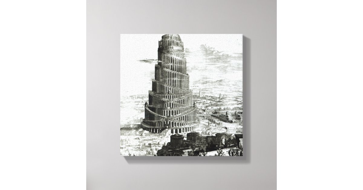 The Tower of Babel, 1679 Canvas Print | Zazzle