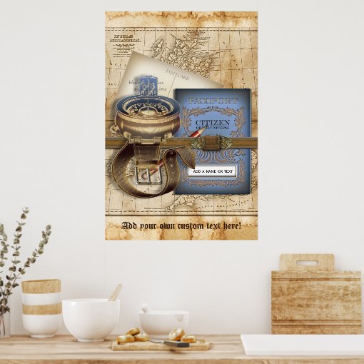 The Traveller Personalized Poster | Zazzle
