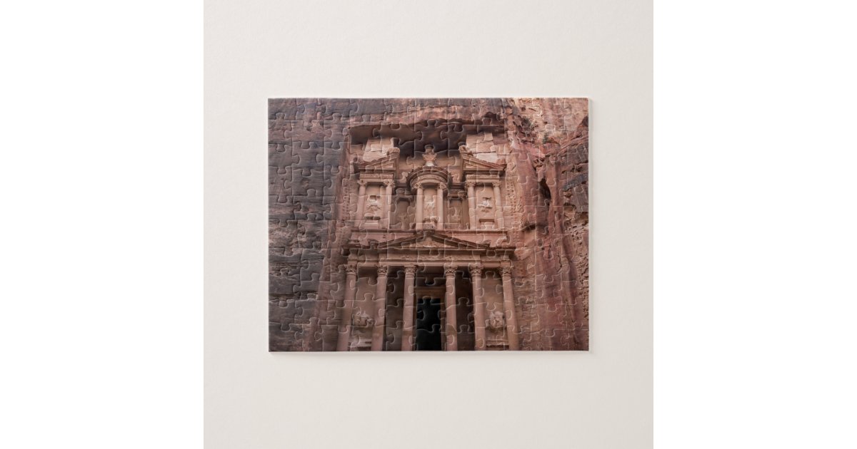 The Treasury in Petra Jigsaw Puzzle | Zazzle