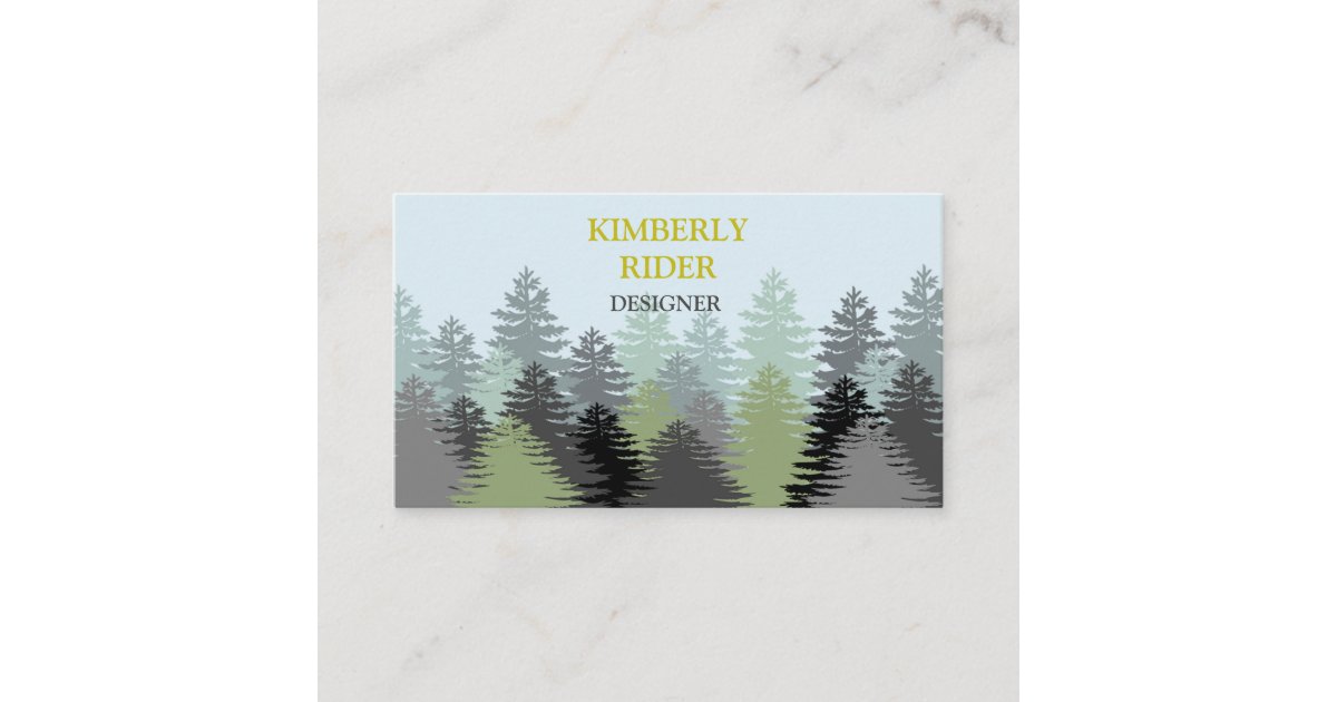 The Tree Forest Business Card | Zazzle