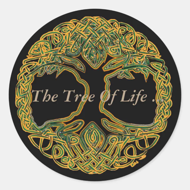 The Tree Of Life Classic Round Sticker | Zazzle