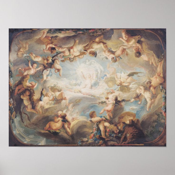 The Triumph of Cupid over all the Gods, 1752 Poster | Zazzle